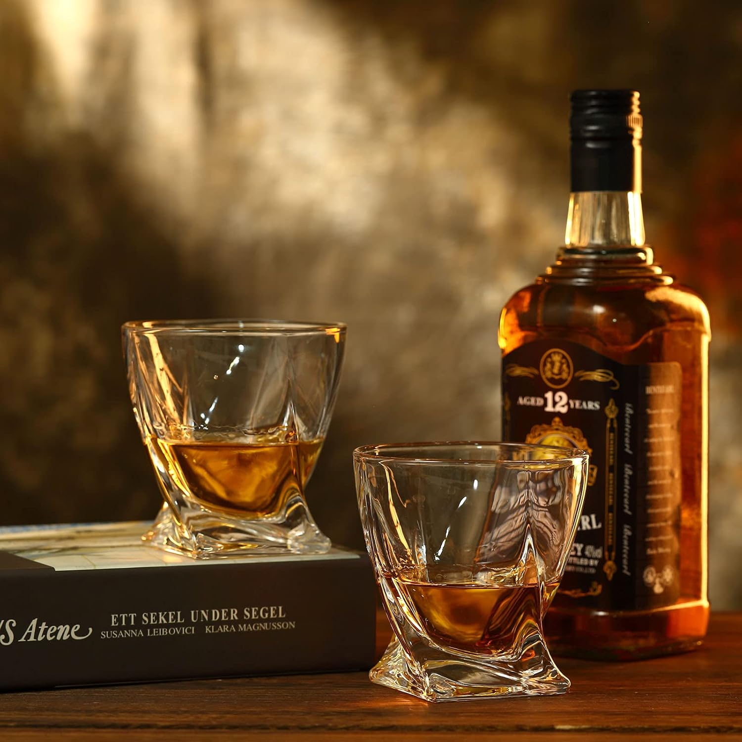 Crystal Twisted Whiskey Glass – Dwunk Creation